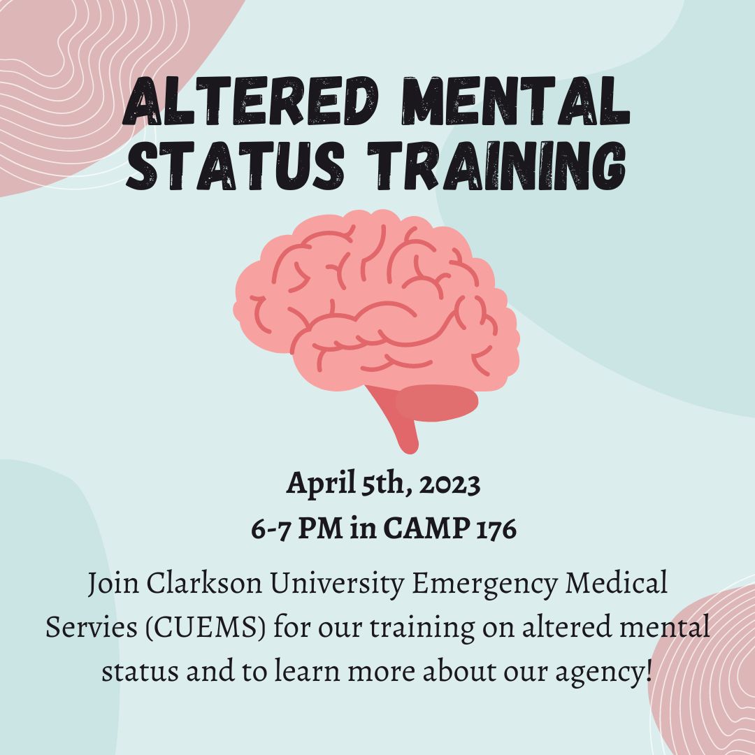 Altered Mental Status Training (4/5) – CU Emergency Medical Services