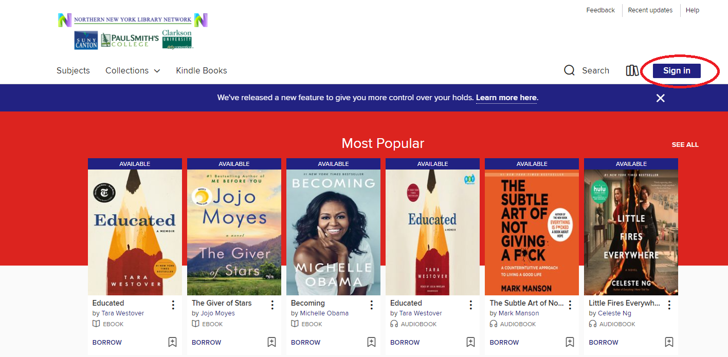 Finding an eBook: Overdrive - University Libraries